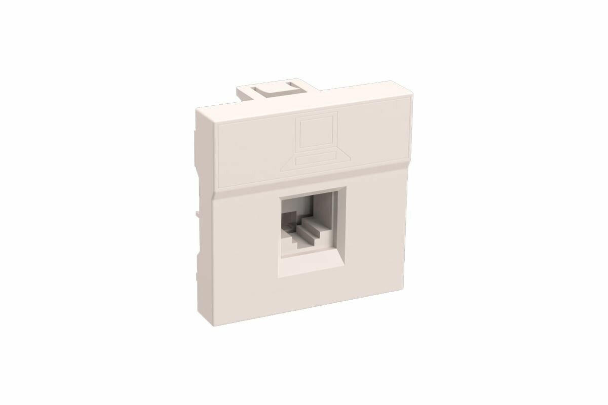 Розетка компьютерная 2мод. Праймер РКИ-20-00-П RJ45 кат.5E UTP механизм IEK CKK-40D-RI2-K01