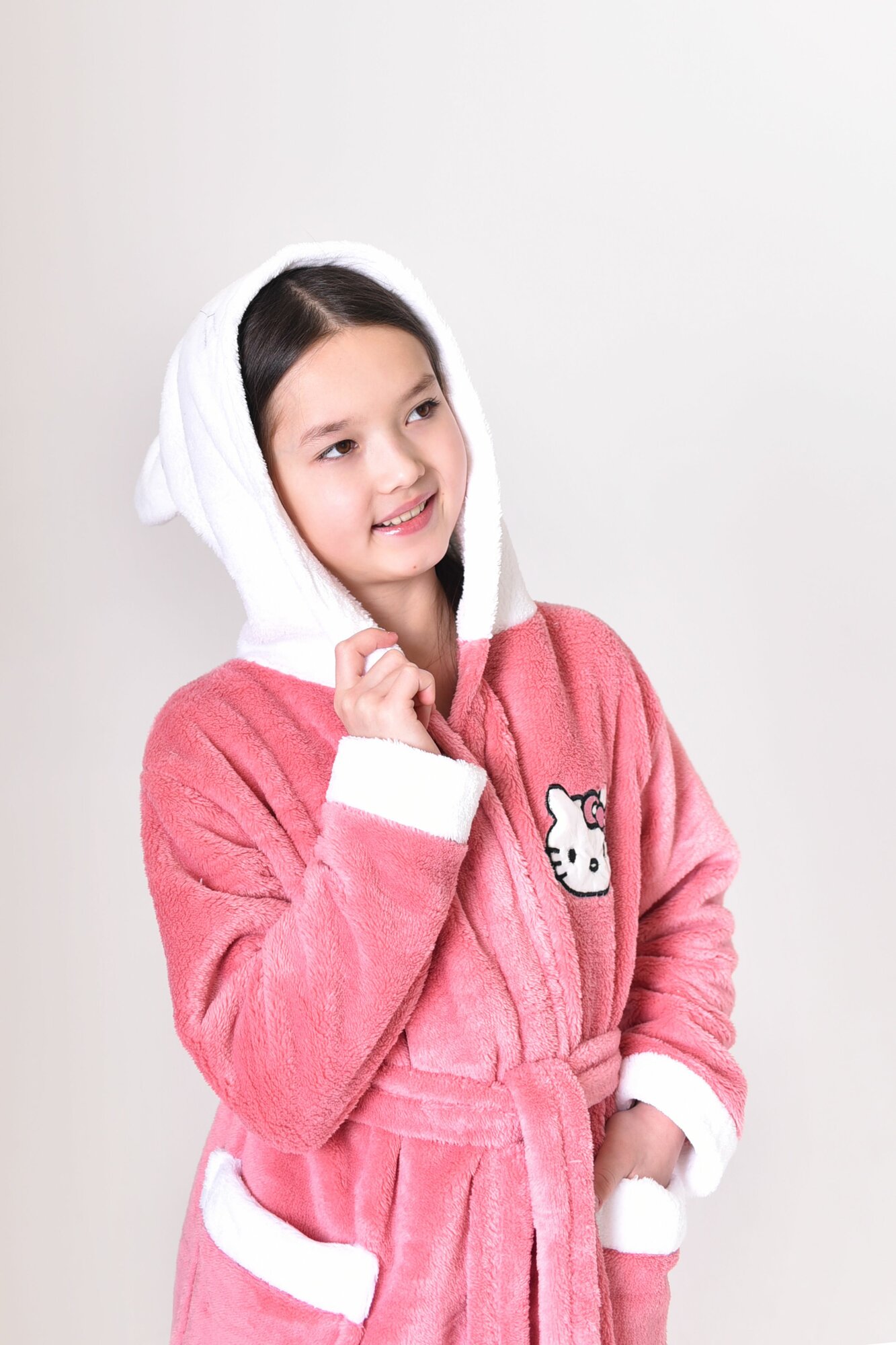 Халат махровый для девочки