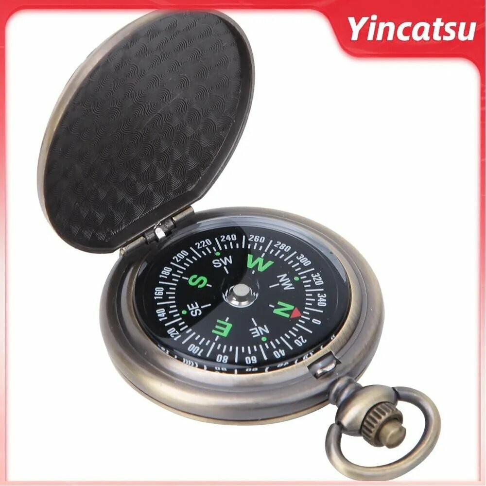 Компас, винтажные карманные часы, легкие и прочные для туристов