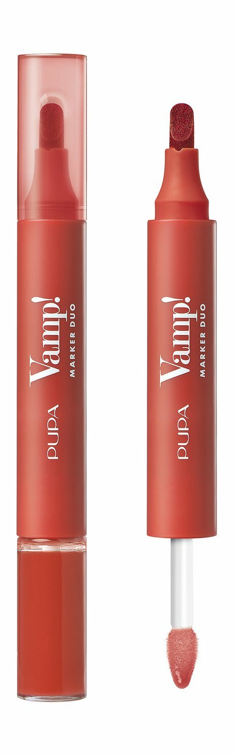 Pupa Vamp! Marker Duo Lip Marker Oil Gloss Двусторонний маркер-блеск для губ 2-в-1 | 003 Grape Juice 50мл