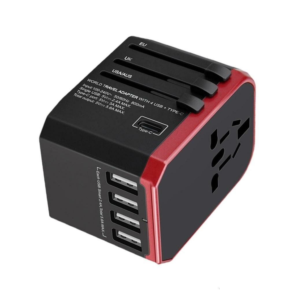 Универсальный переходник с 8 розетками и USB