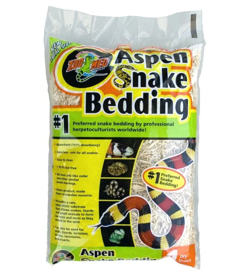 Субстрат для змей "Стружка осиновая" ZooMed Aspen Snake Bedding, 22,7 л