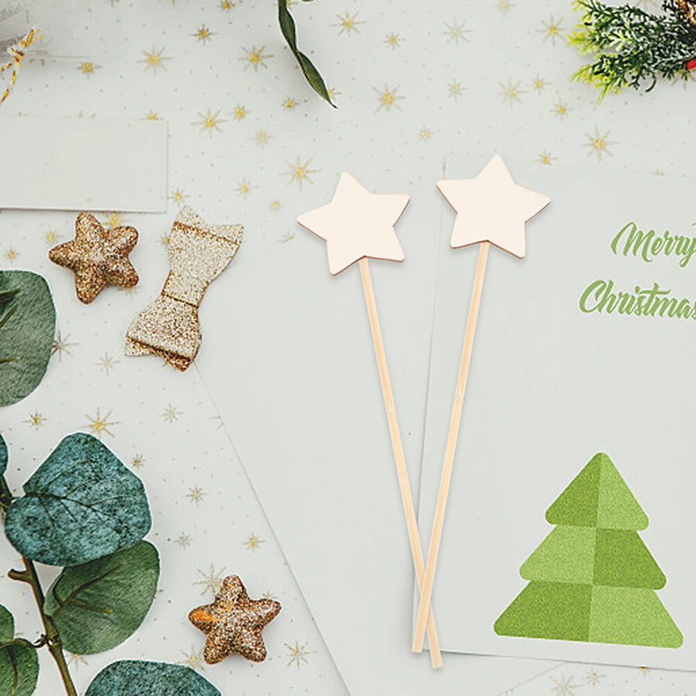 6 Штук Волшебных Палочек, Из Деревянного Материала, Для Творческих Занятий