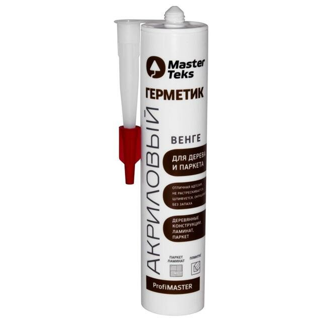Герметик акриловый MASTERTECS PROFIMASTER дерево/паркет венге 290МЛ нева