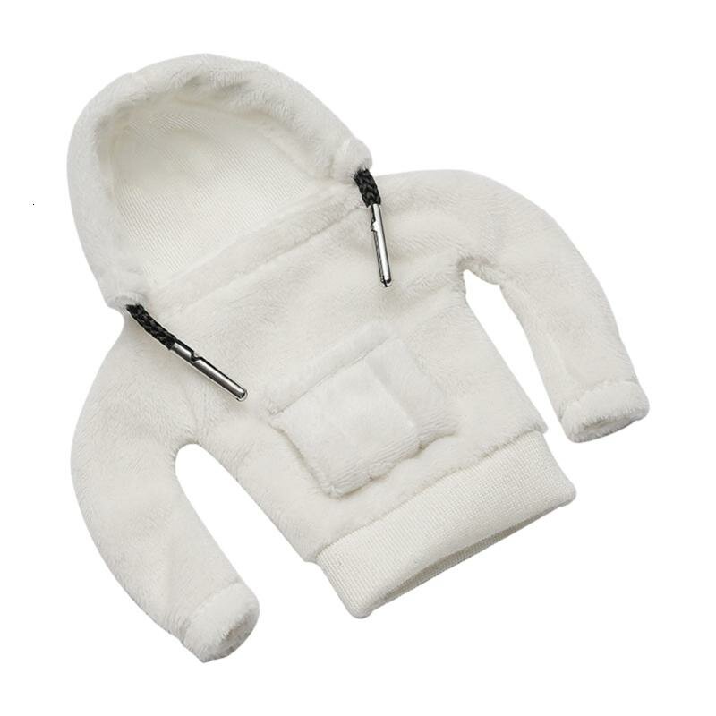 Чехол на рычаг КПП в виде толстовки, Белый