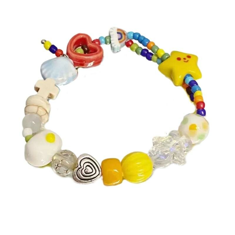 Браслет из бусин с мультяшной рыбкой, Звезда