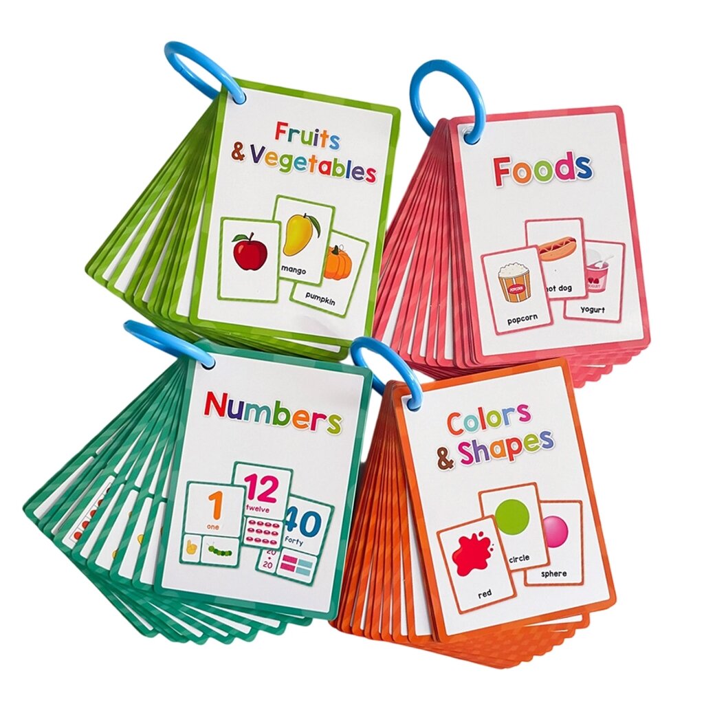 Обучающие Карточки Фрукты Овощи Формы Еды Цвет Номер Словесная Карточка Для Детей Раннего Обучения Словесная Карточка Для Малышей