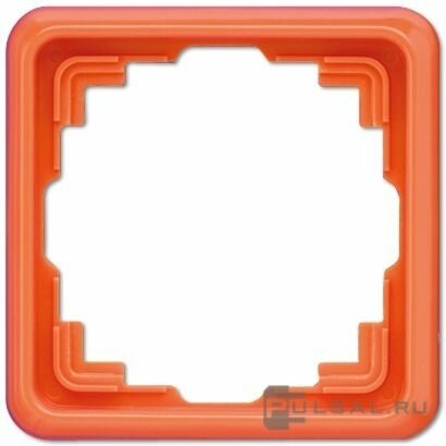 CD1520SW Рамка 1 пост вертикальная горизонтальная пластмасса оранжевый CD Ударопрочная