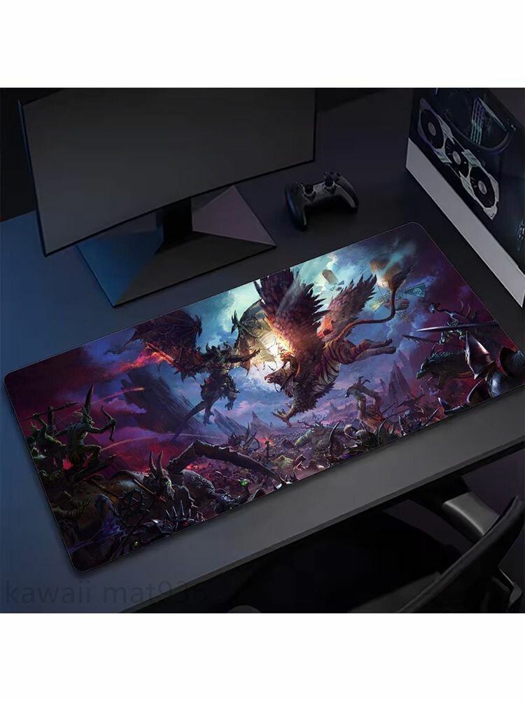 Масштабная игровая клавиатура Warhammer 40K и коврик для мыши, размер 40x90xxl