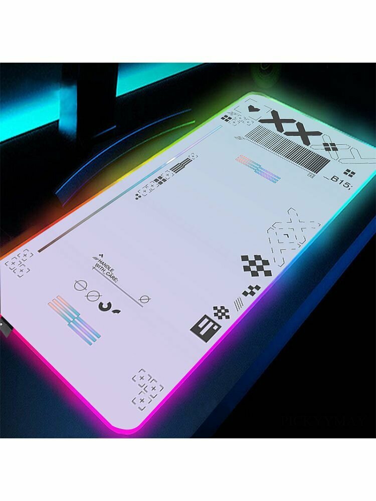 Коврик для мыши CSGO "Counter-Strike", USB, светодиодная RGB-подсветка, резина, 40 см x 90 см