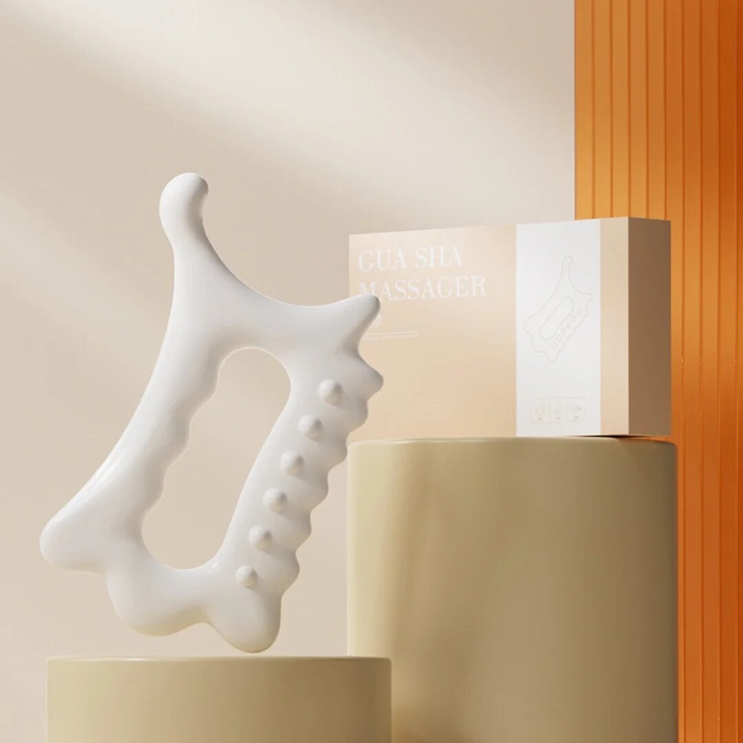 Массажер Гуаша Для Лица И Тела Из Смолы Для Точечного Массажа