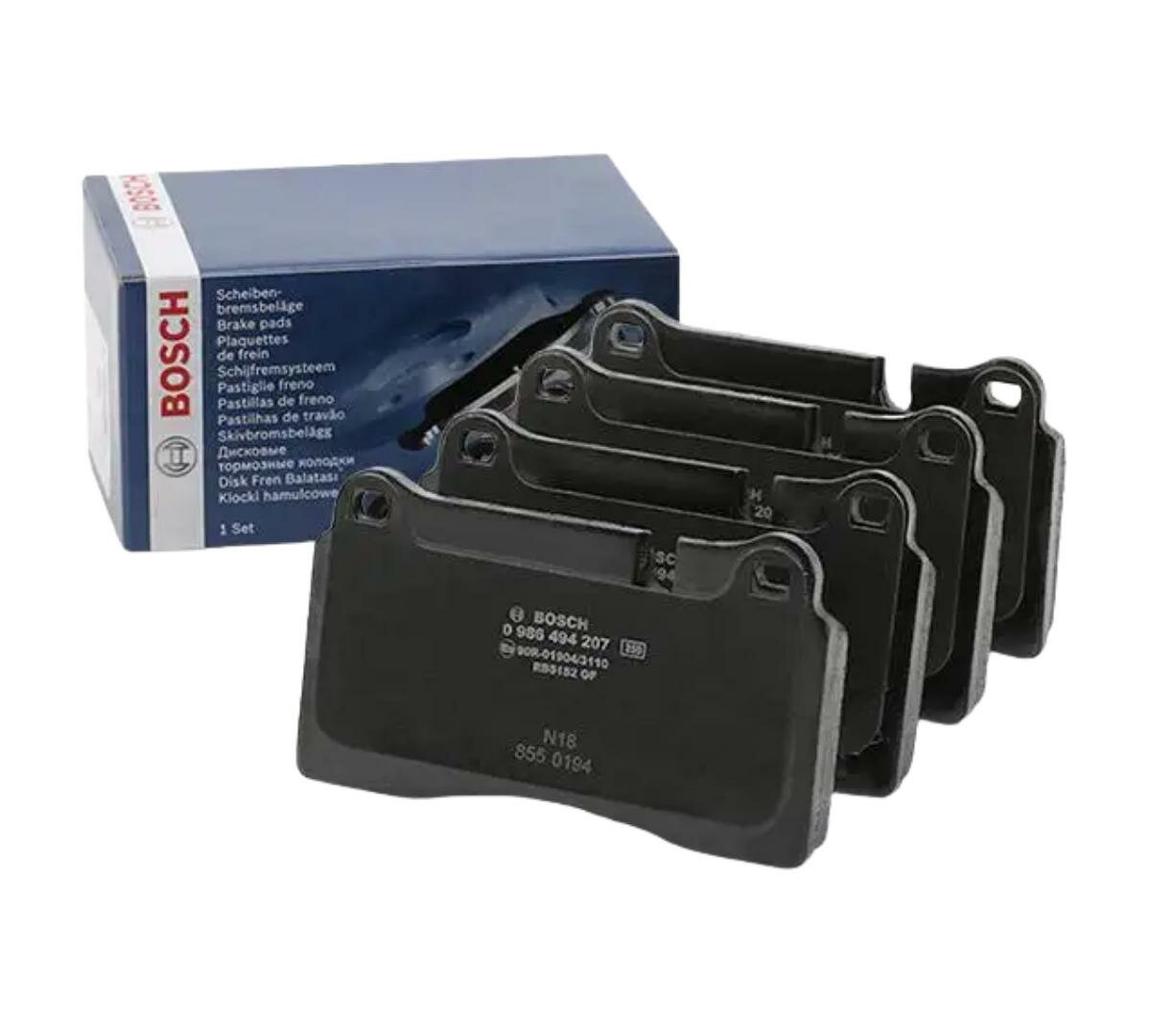 Колодки тормозные BOSCH 986494207 передние, VW Touareg 3.0 TDI, 3.2, 3.6 FSI 05-