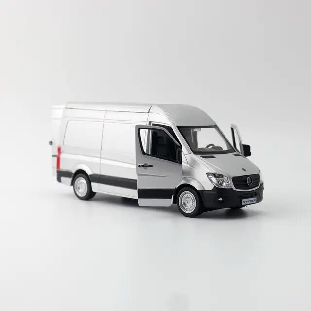 Масштаб 1:36 MB Sprinter MPV Игрушечный фургон RMZ City Литая модель игрушечной машинки Обучающая модель с открывающимися дверцами для коллекционирования Подарок для ребенка