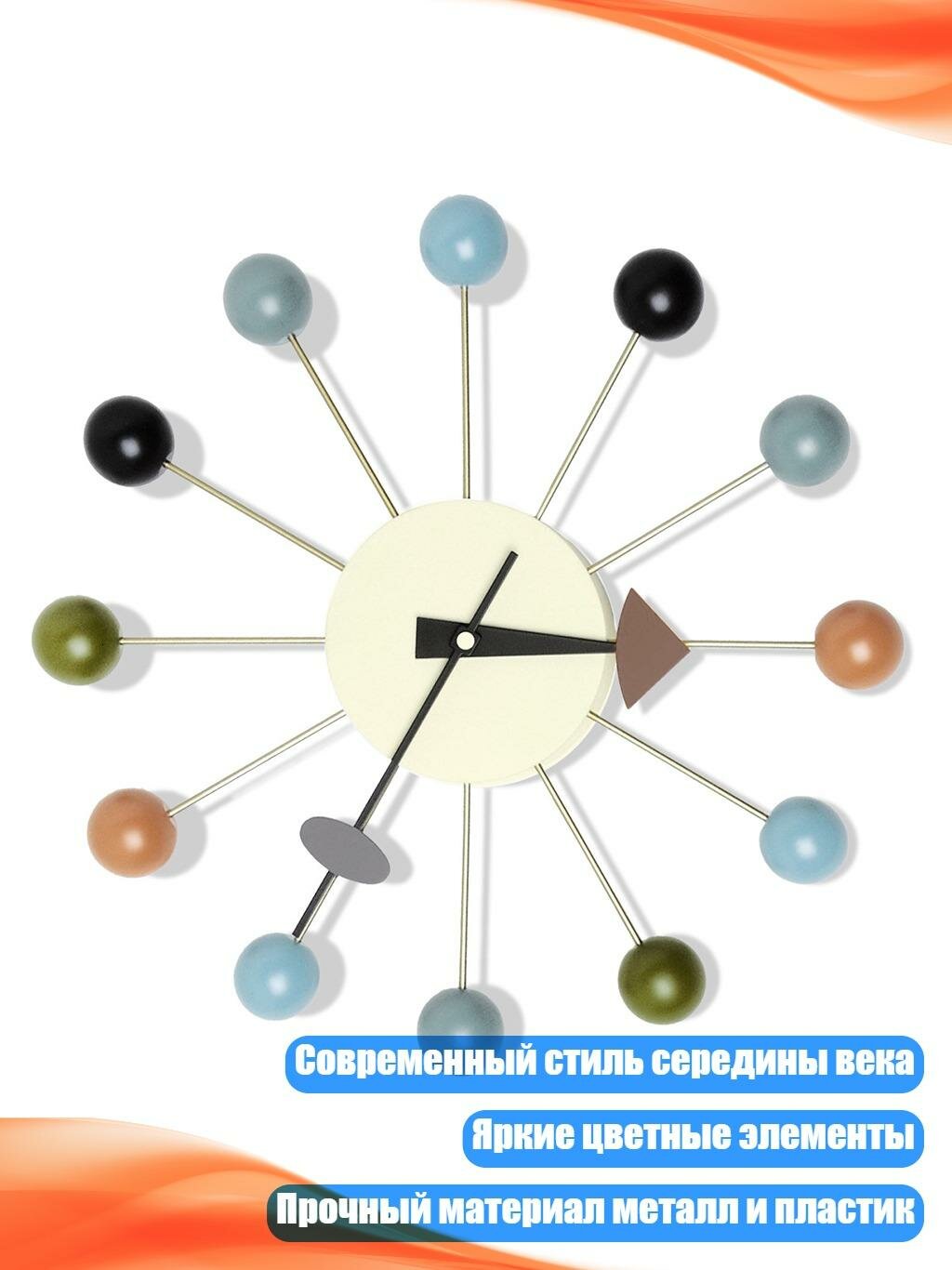 Настенные часы в виде звезды