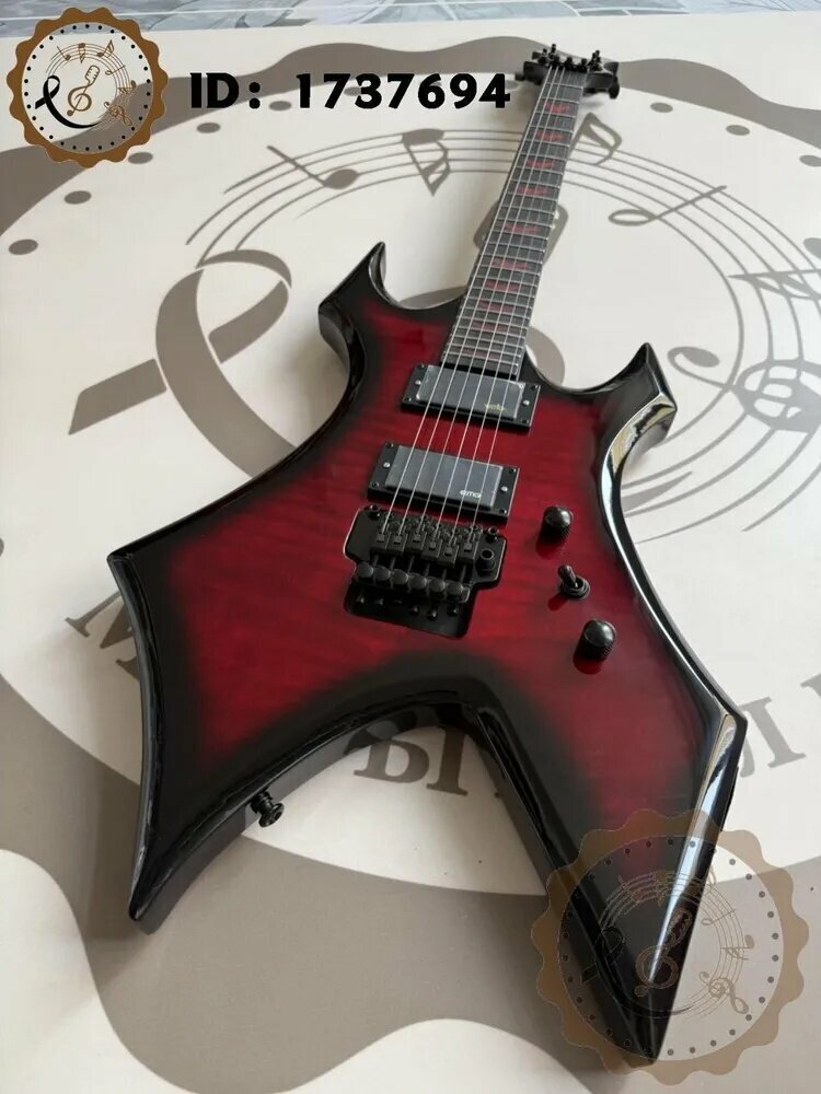 ADAM Электрогитара Flying V 6-струнная, корпус Махагони 39"