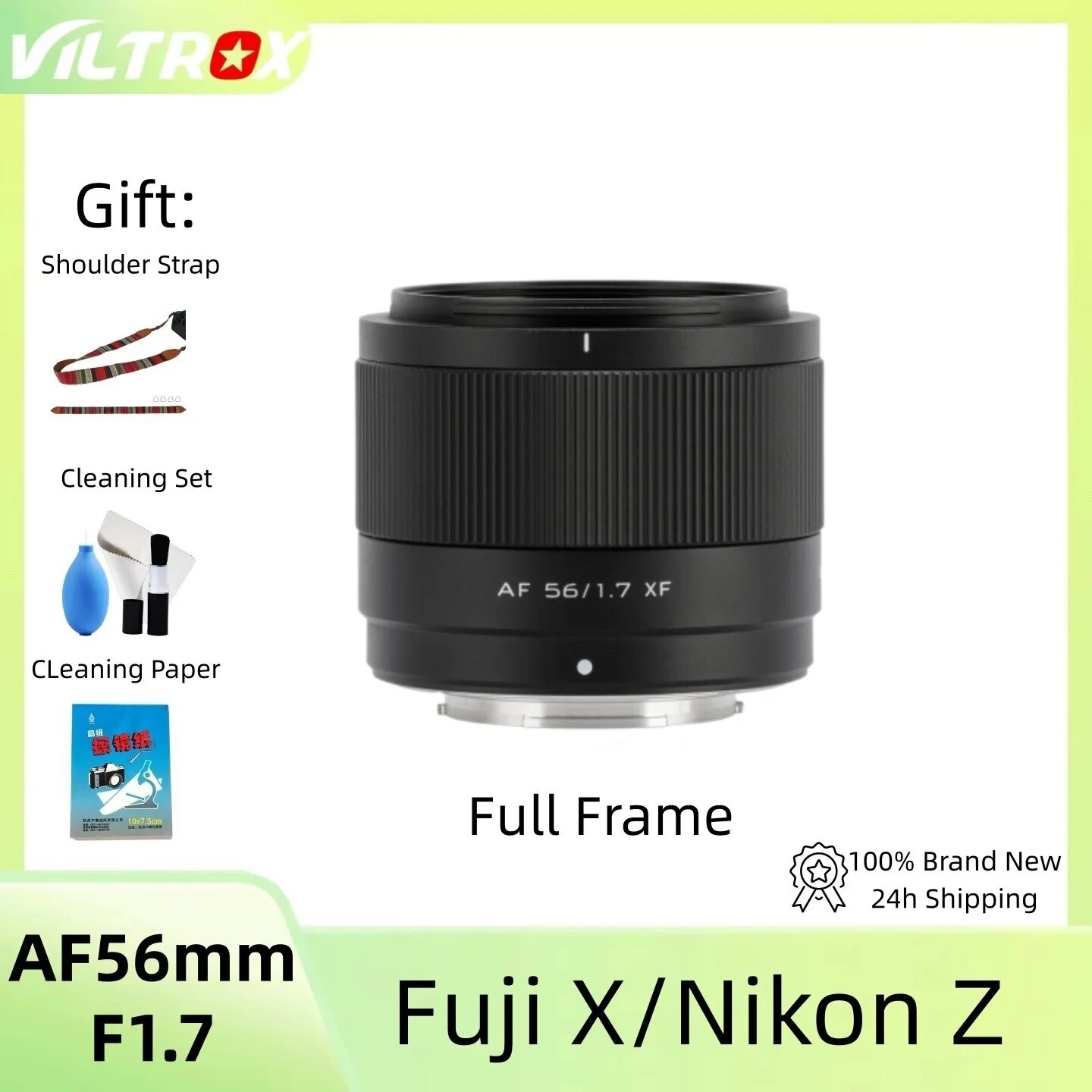 VILTROX 56mm F1.7 AF Объектив для Fuji X