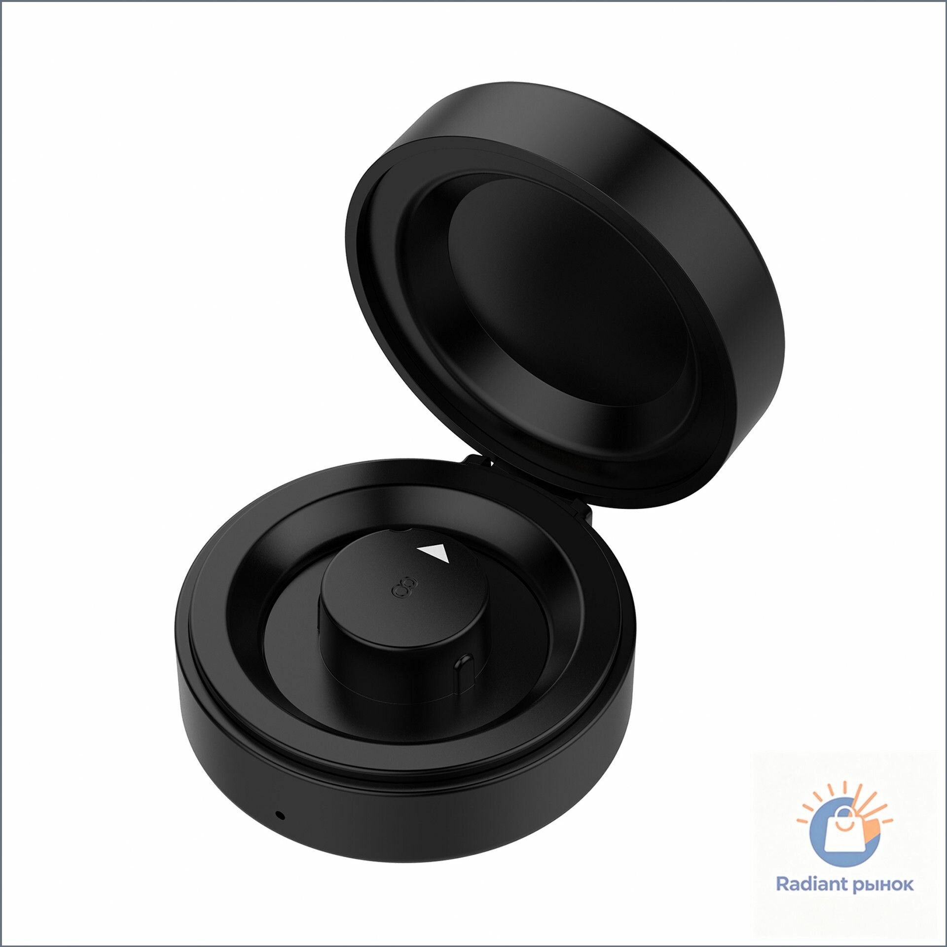 Зарядное устройство для Oura Ring Gen 4, чёрное, с беспроводной зарядкой и встроенным аккумулятором