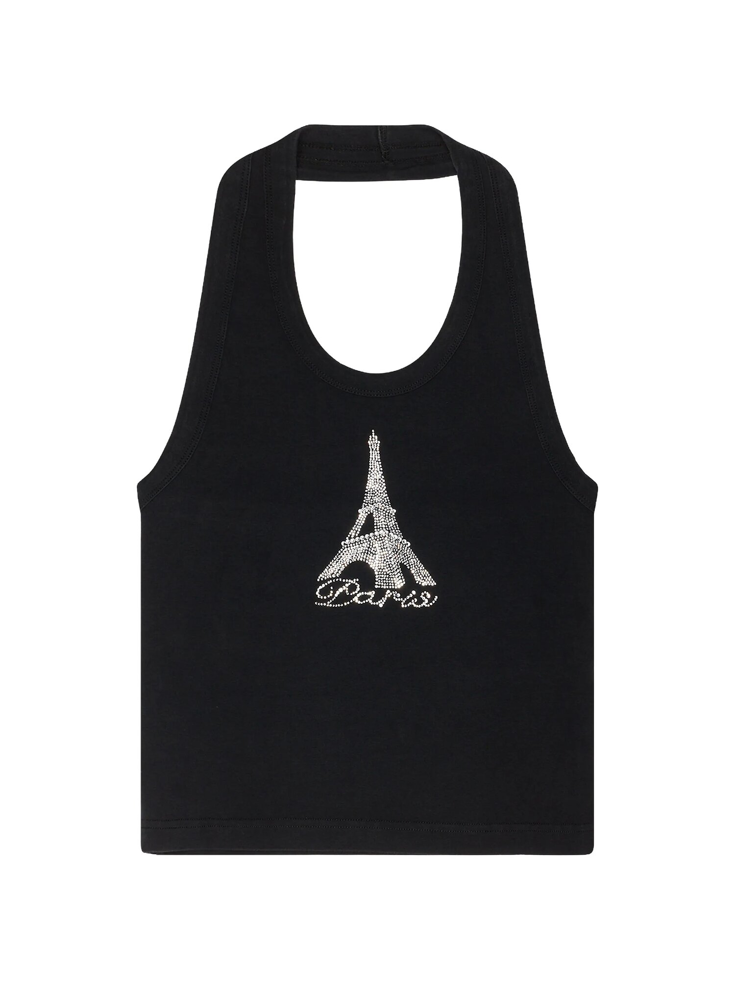 Топ Crystal-embellished halterneck tank top