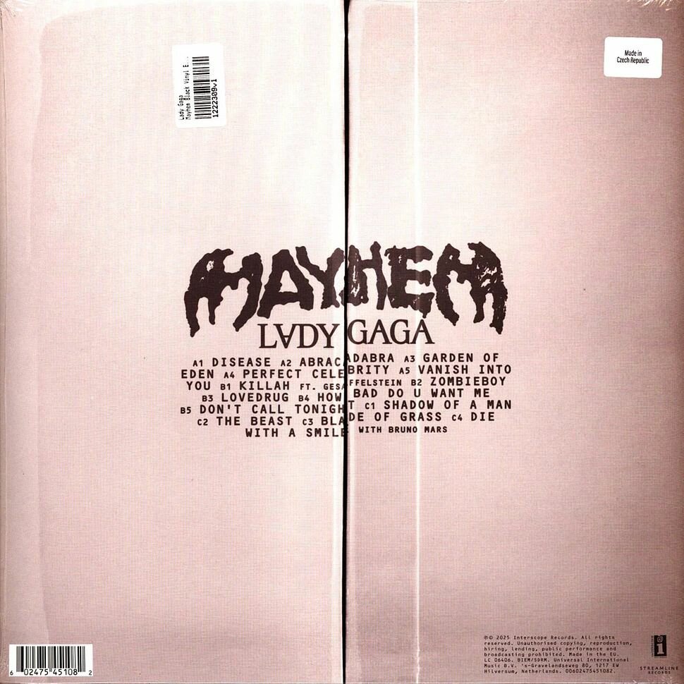 Lady Gaga. Mayhem (2LP Gatefold + постер) — фото 1