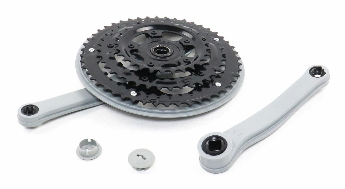 Шатуны 3зв. 48-38-28зуб/шатуны 170мм под квадр. вал аналог "стелс" (комплект)