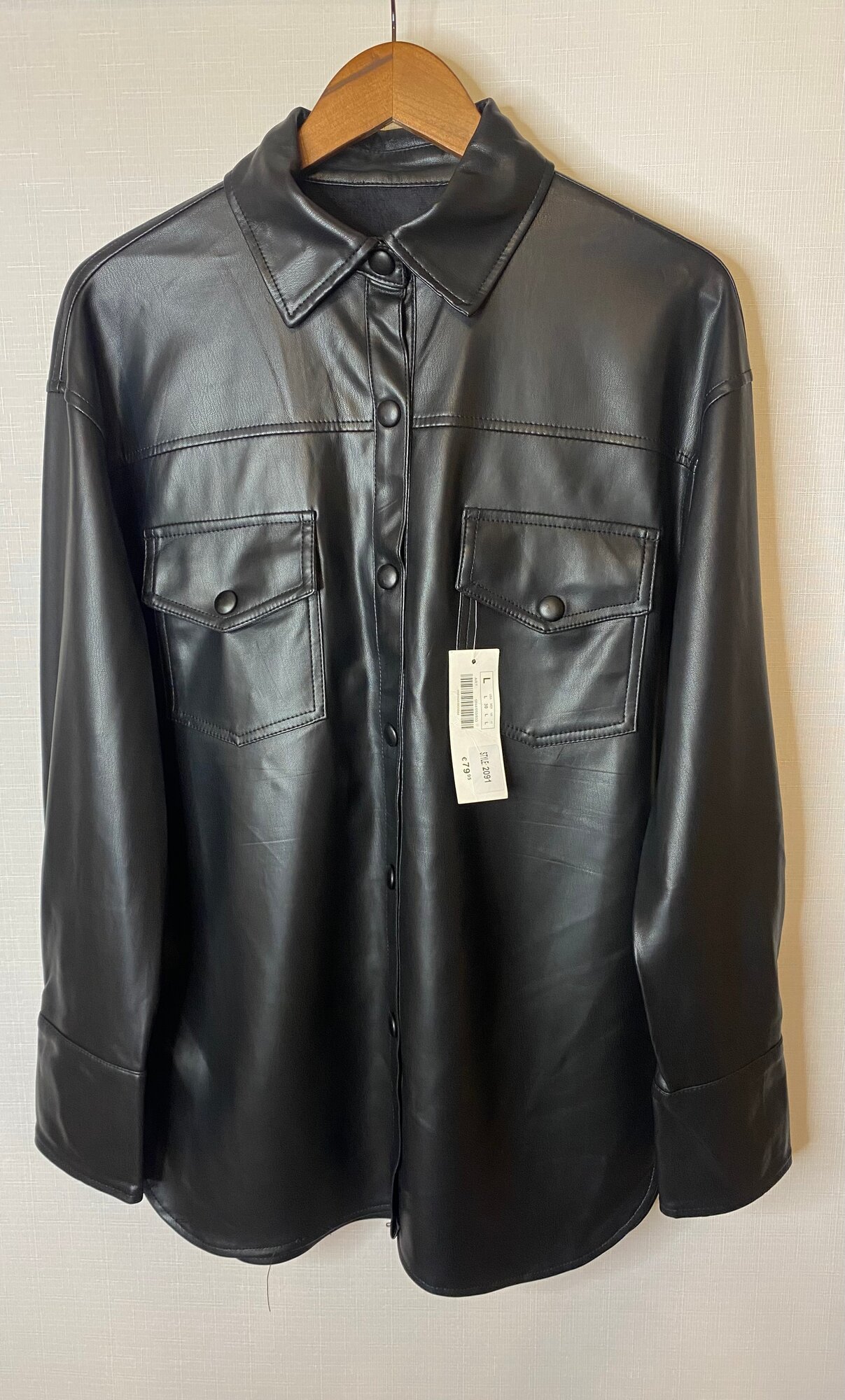 Рубашка , размер L, черный — фото 1