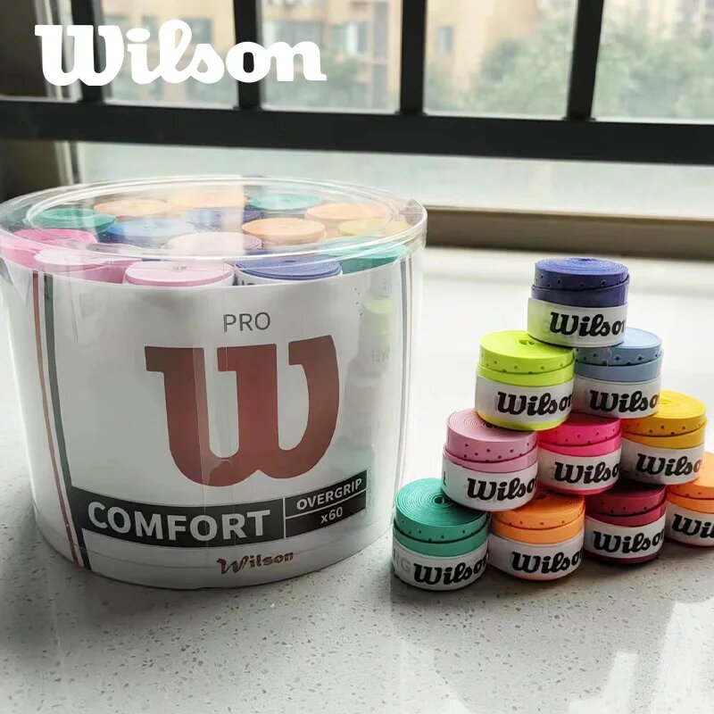 Wilson нескользящие ремни для теннисных ракеток mix 60pcs