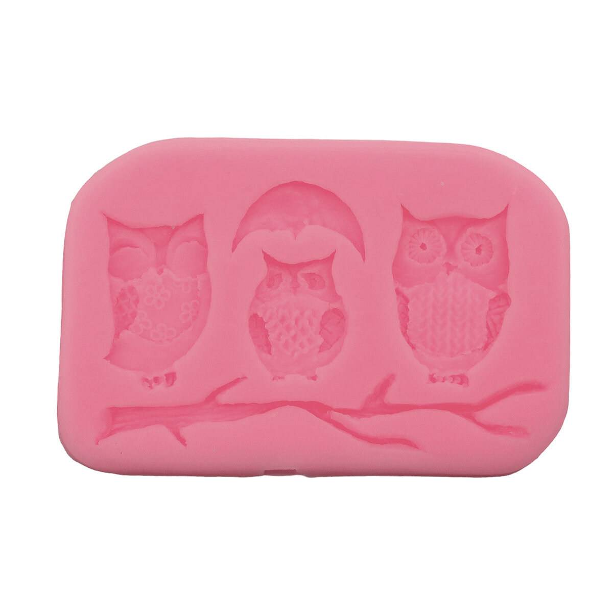 Молд силиконовый для шоколада, воска, мыла, гипса и эпоксидной смолы 'Совы', 7 см, Айрис