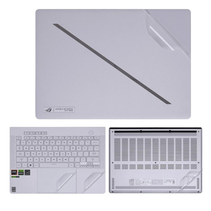 Наклейка на ноутбук ASUS ROG Zephyrus G16 GU605C, прозрачная матовая