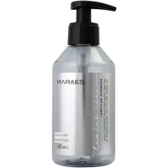 Ламеллярный шампунь для волос Kaaral Maraes Lamellar, после процедуры ламинирования, 250 мл