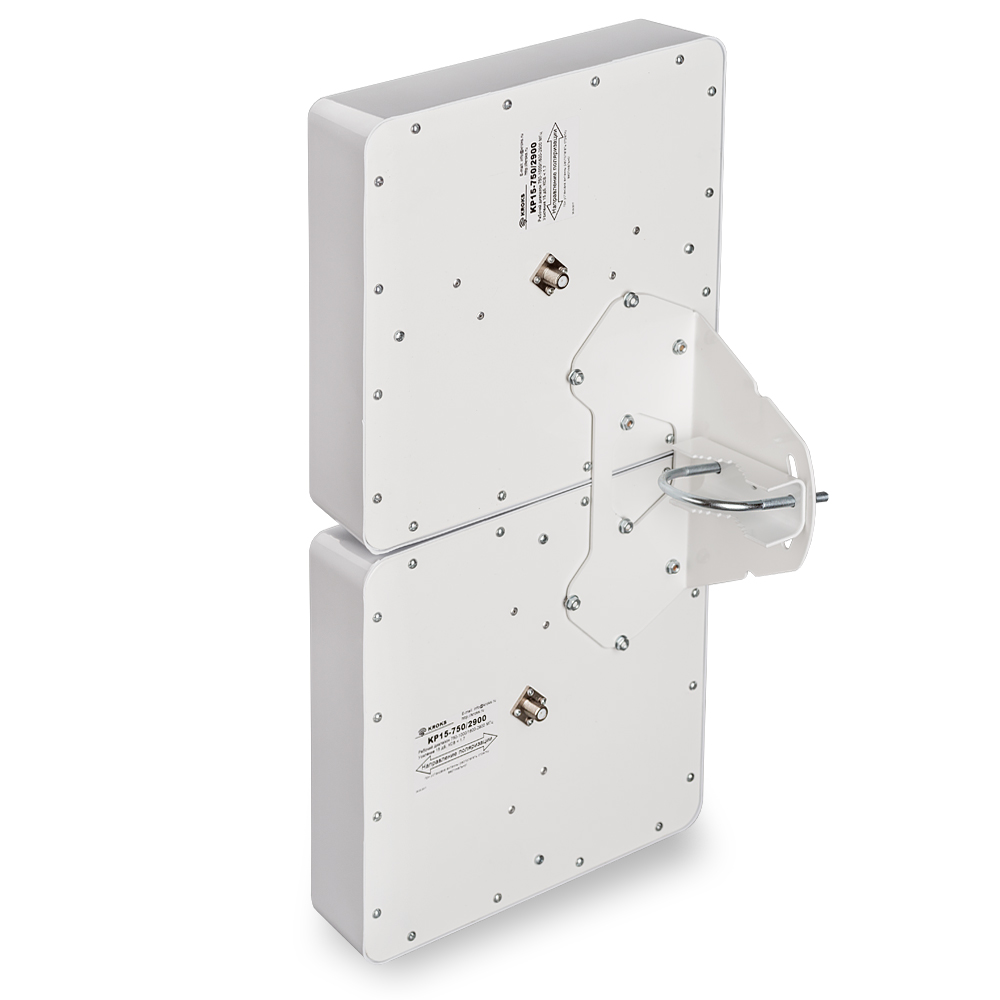 Антенна KROKS широкополосная 2G/3G/WiFi/4G MIMO, 15 дБ KAA15-750/2900 МГц. c разъёмами N- типа