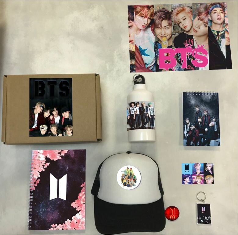 Бокс BTS, БТС №8, Товары с нашими рандомными картинками