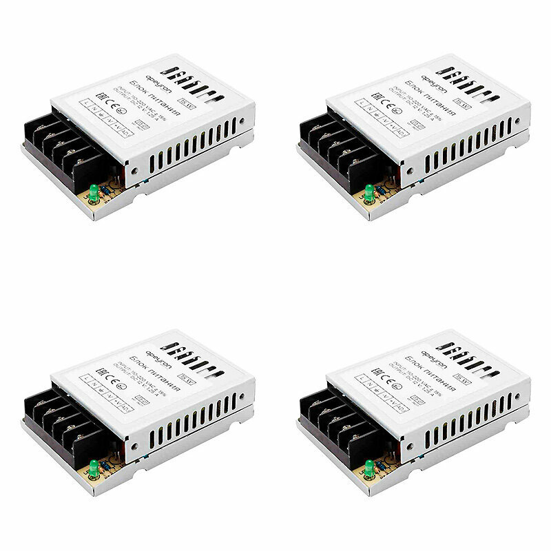 Блок питания для светодиодной ленты 220 В 15 Вт IP20 (4 шт.)