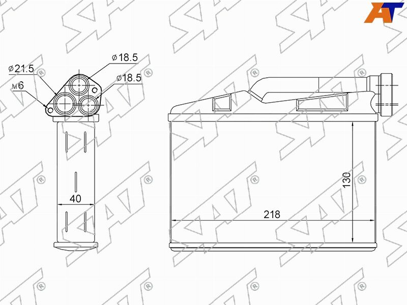 Радиатор отопителя салона BMW 5-Series 95-04 / X5 99-06