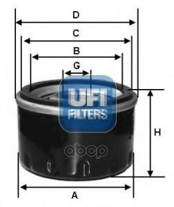 Фильтр масляный UFI арт. 23.564.00