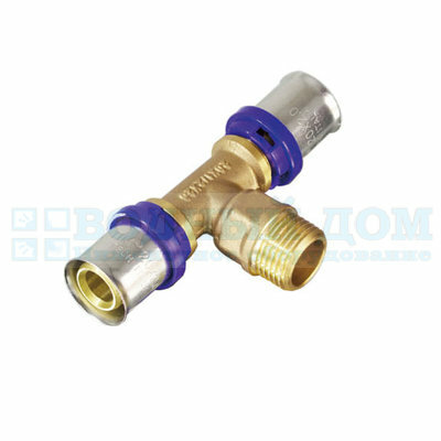 Тройник пресс 20х3/4"х20 наружная резьба