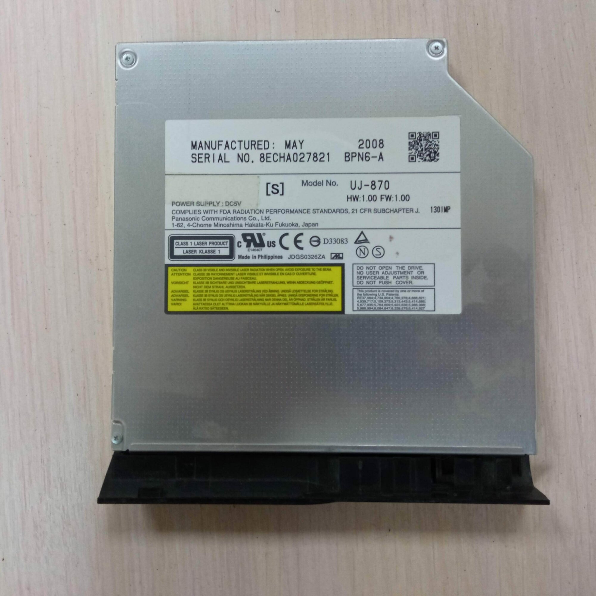 Оптический привод DVD±RW SATA PANASONIC UJ870