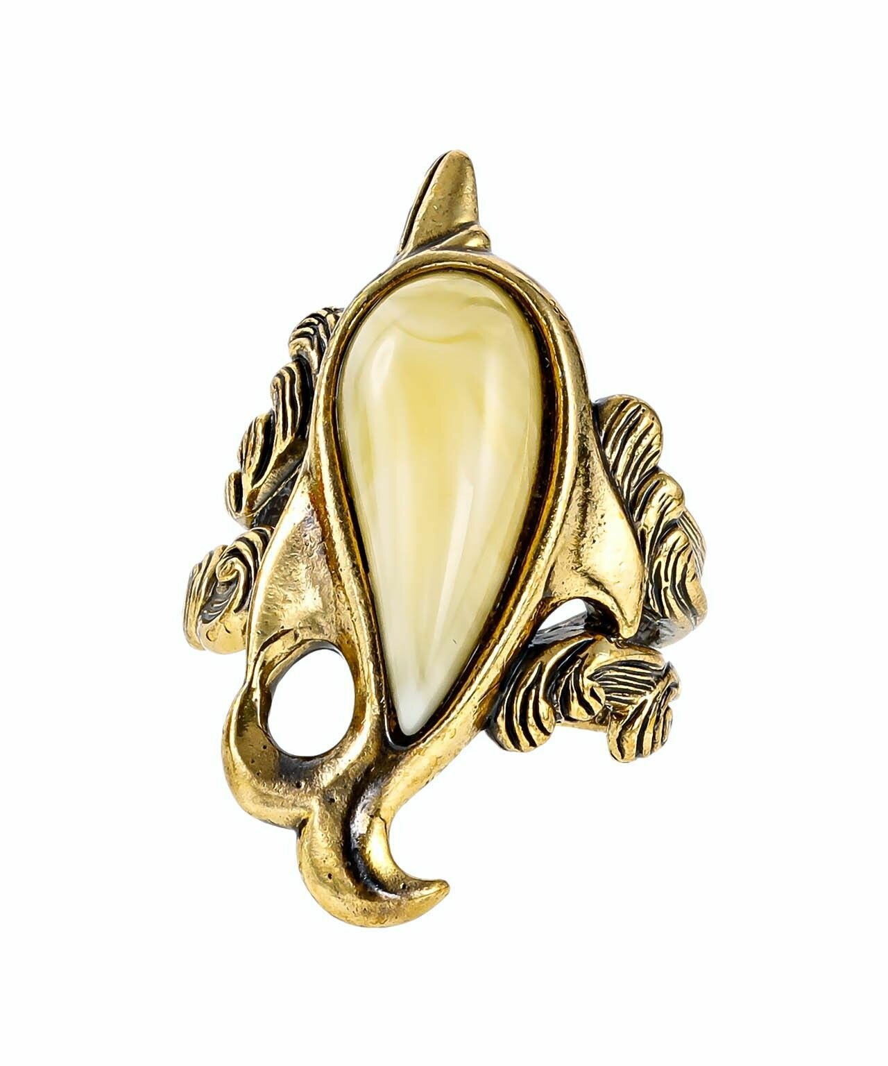 Кольцо, янтарь