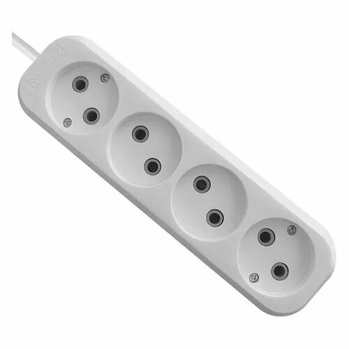 Сетевой удлинитель Defender B240, 5м, белый [99281]