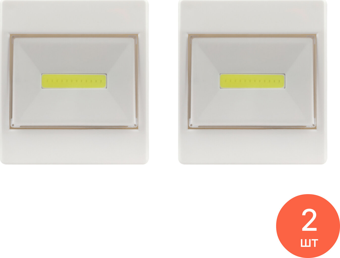 Фонарь кемпинговый светодиодный ЭРА Трофи SB-102 пушлайт на батарейках 3xAАА, 1СОВ, 180Лм, IP20, Б0052748 / для похода и путешествия (комплект из 2 шт)