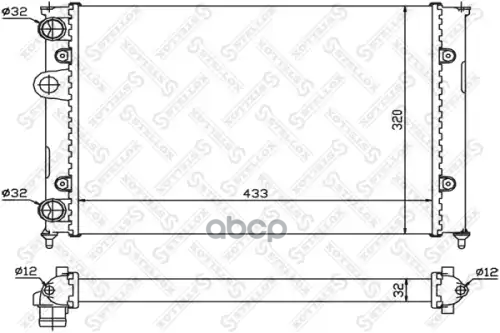 Радиатор системы охлаждения Stellox арт. 1025068SX
