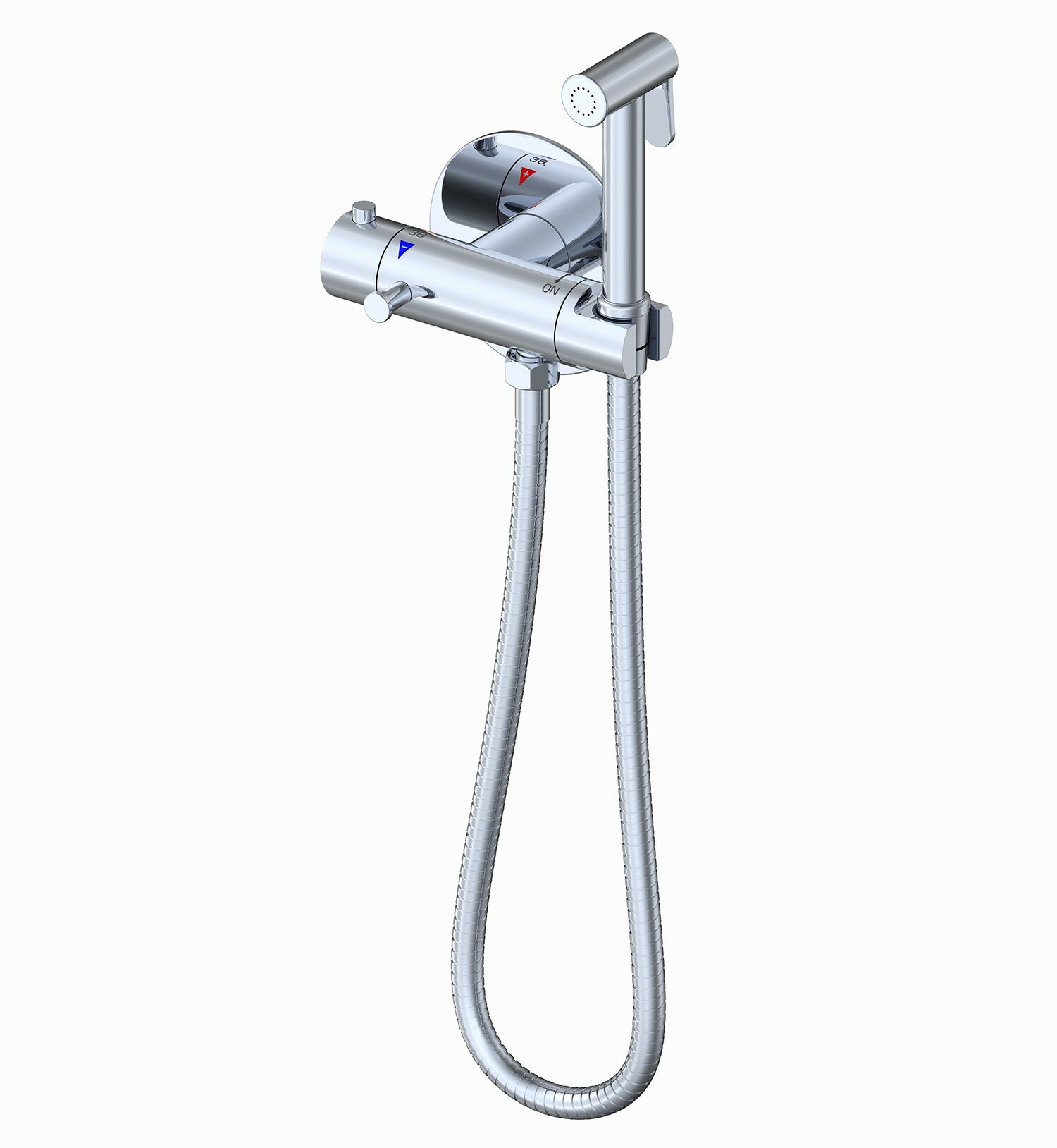 Гигиенический душ скрытого монтажа с термостатом GAPPO G7290, хром