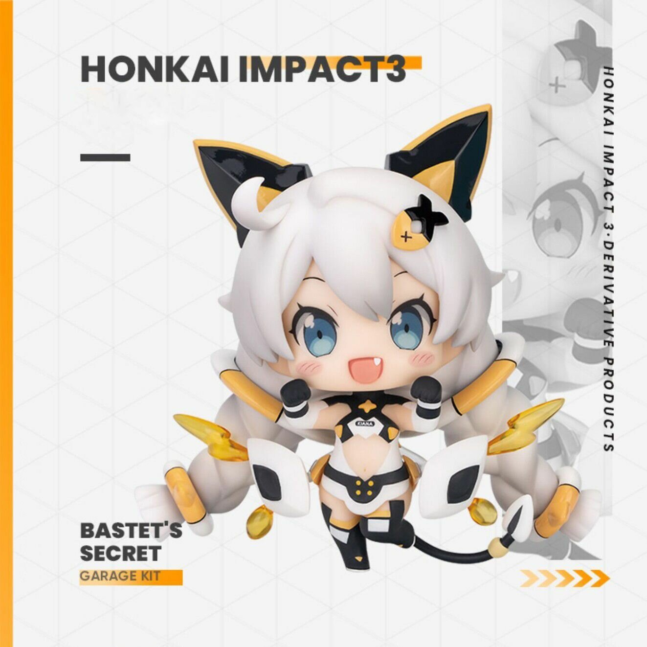 Столкновение с астероидом серии Honkai 3-й день рождения Кианы Касланы Неко 8cm