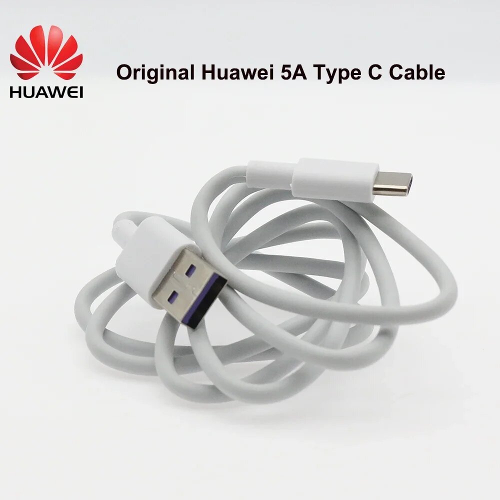 Оригинальное суперзарядное устройство Huawei Mate 9 10 20 P10 Plus P20 Pro Honor 20 5A Type C Cable
