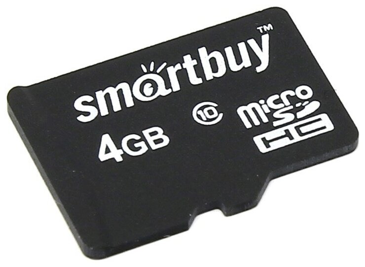 Карта памяти Micro SDHC Smartbuy 4GB Class 10 (без адаптера)