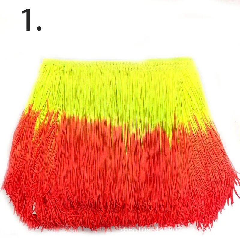 Кружевная бахрома с кисточками, 20 см, вискоза 1