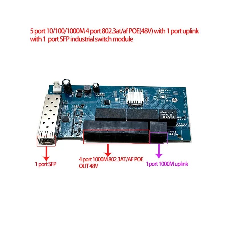 ANDDEAR ANDDDARPOE6 48В PoE коммутатор 6 портов