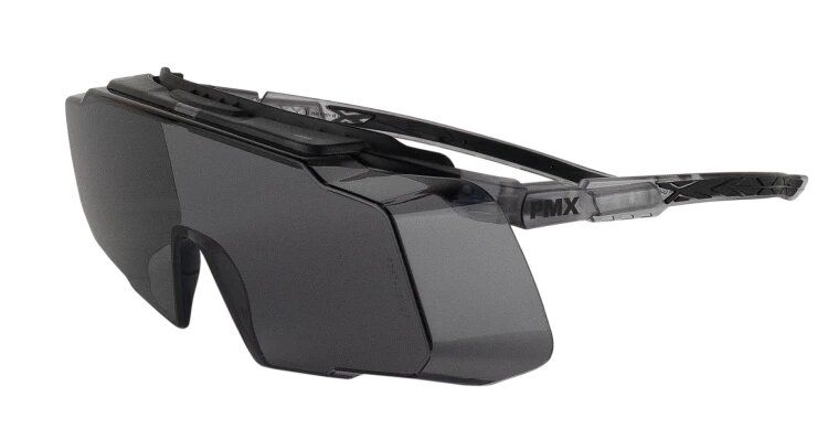 Очки на очки баллистические стрелковые PMX Effort G-6720ST Anti-fog Серые 23%