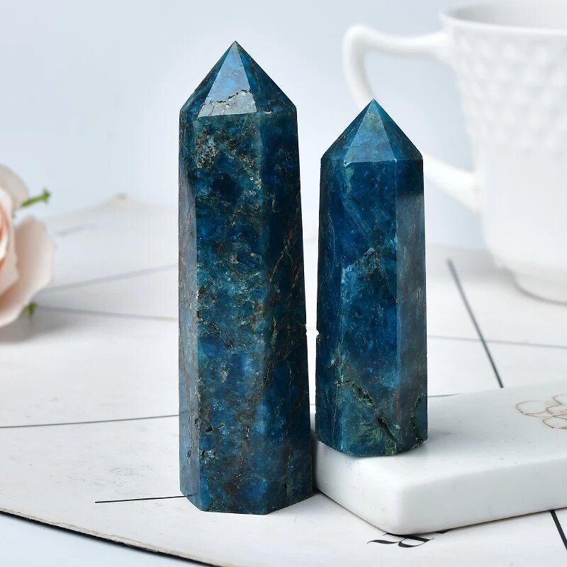 Набор кристаллов для дома RYCRYSTAL Бирюзовый, 50-60mm, Dark Blue Apatite