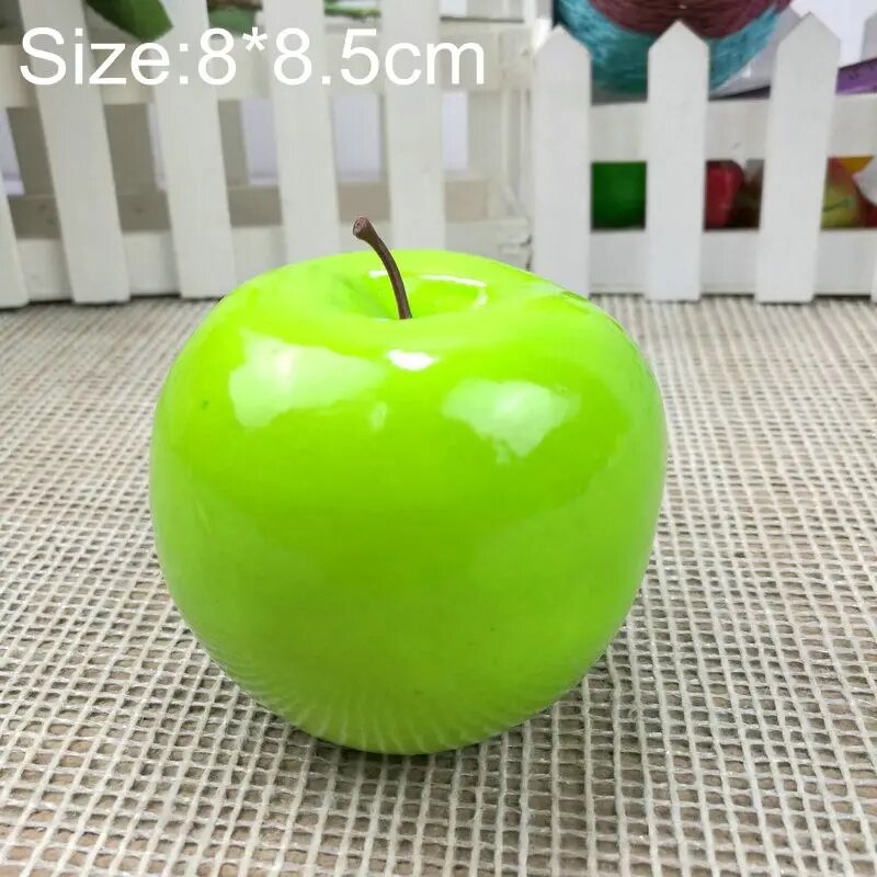 Искусственное яблоко зеленое, 8*8.5 см