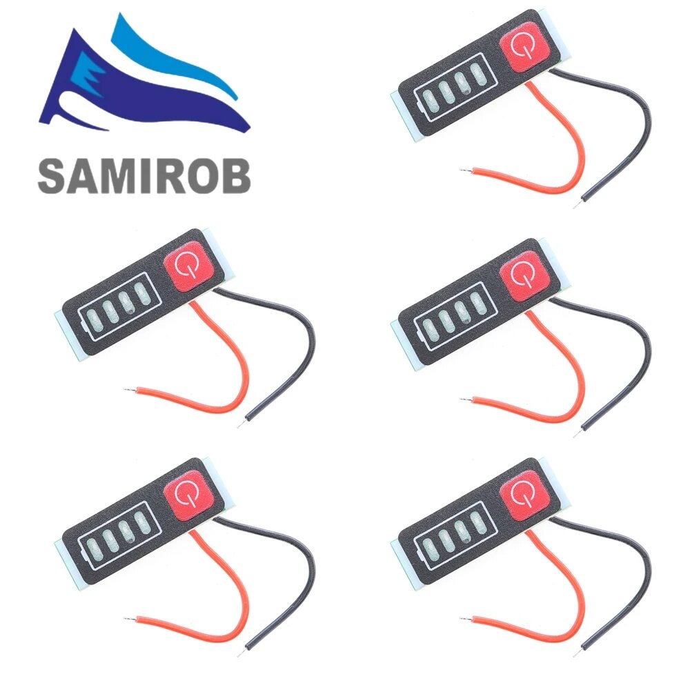 SAMIROB Литиевая батарея 18В-21В 5S с дисплеем, 5шт